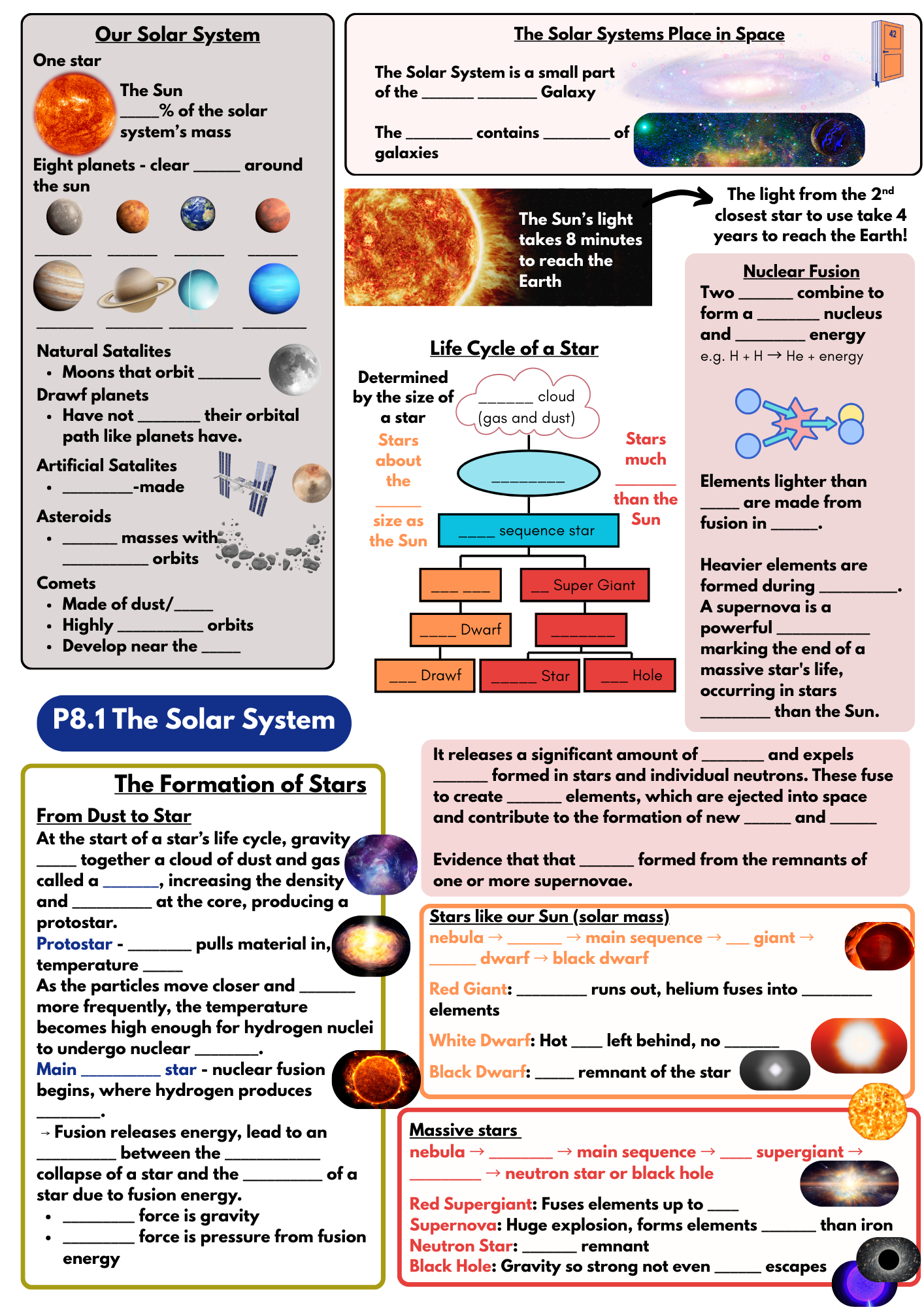 (HT) P8.1 Solar system; stability of orbital motions; satellites (1 ...